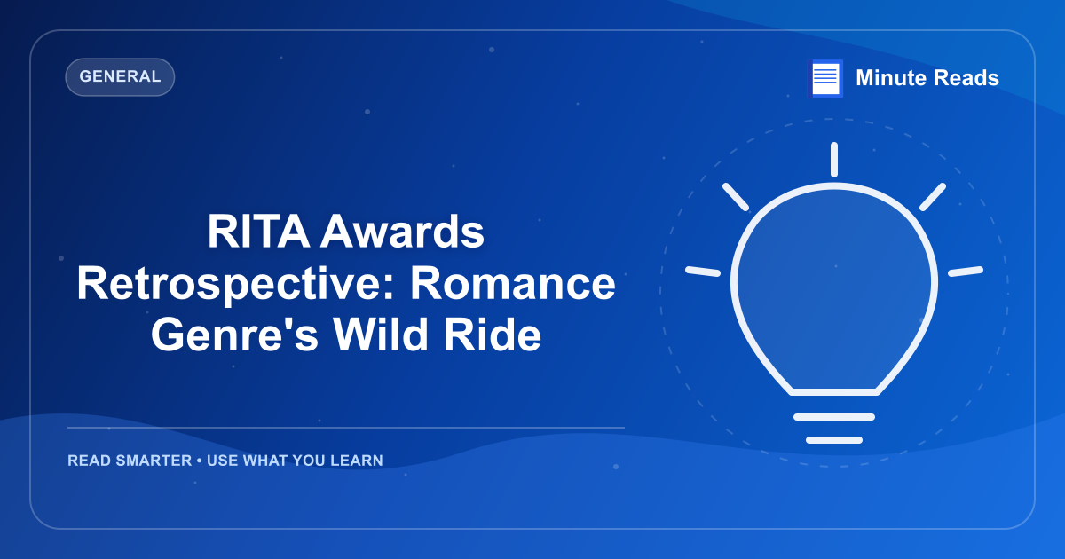 RITA Awards Retrospective: Romance Genre's Wild Ride — MinuteReads blog thumbnail