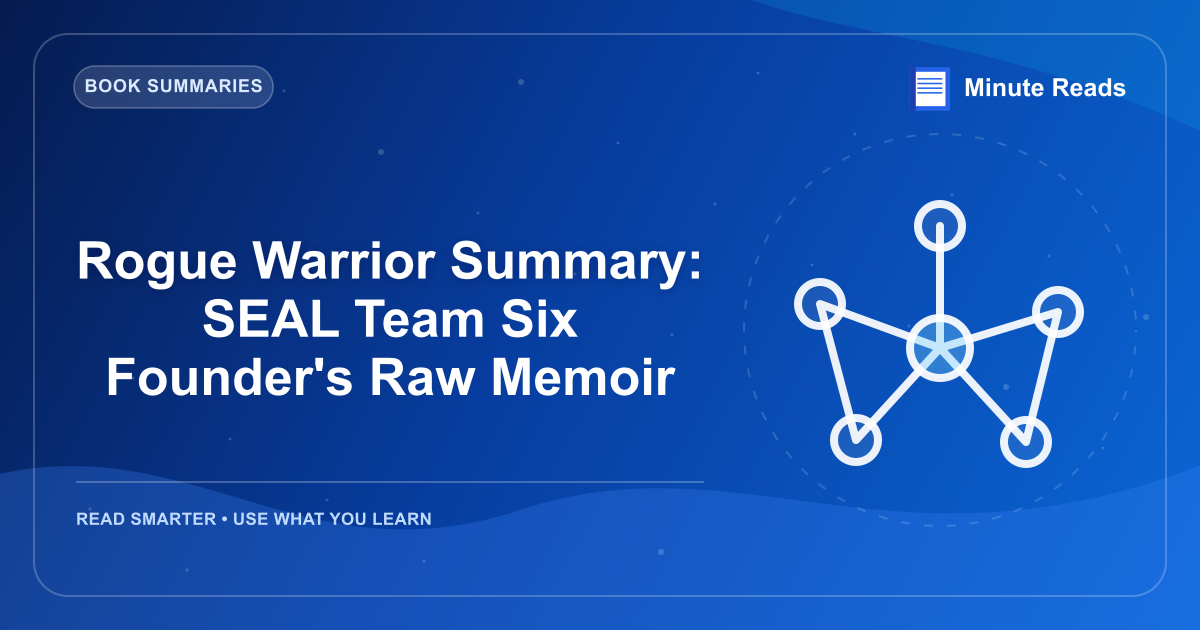 Rogue Warrior Summary: SEAL Team Six Founder's Raw Memoir — MinuteReads blog thumbnail