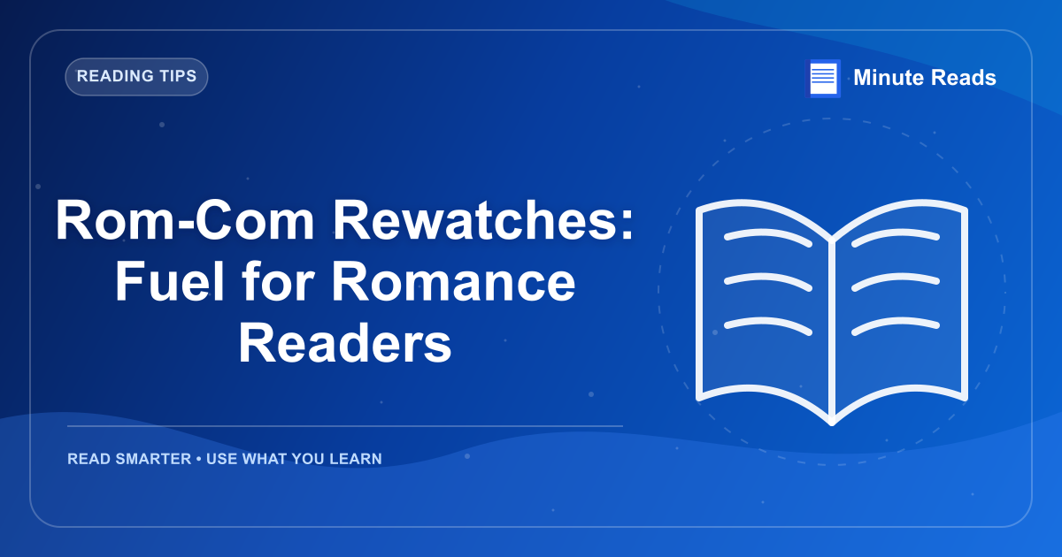 Rom-Com Rewatches: Fuel for Romance Readers — MinuteReads blog thumbnail