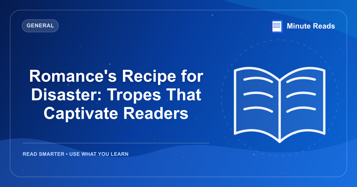 Romance's Recipe for Disaster: Tropes That Captivate Readers — MinuteReads blog thumbnail