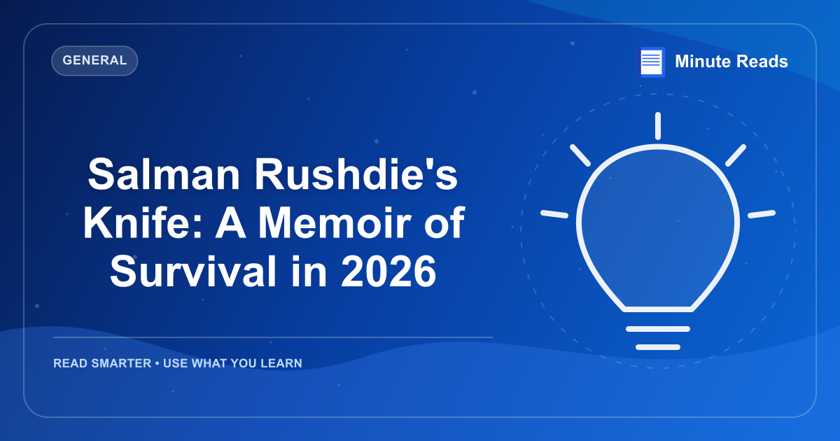 Salman Rushdie's Knife: A Memoir of Survival in 2026 — MinuteReads blog thumbnail