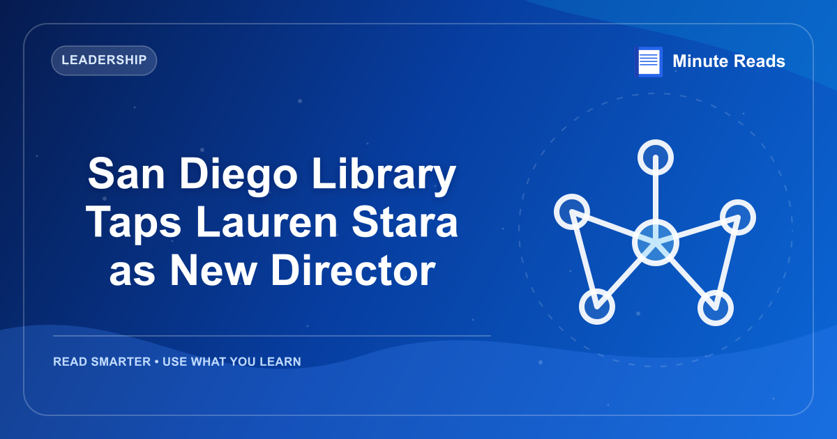 San Diego Library Taps Lauren Stara as New Director — MinuteReads blog thumbnail
