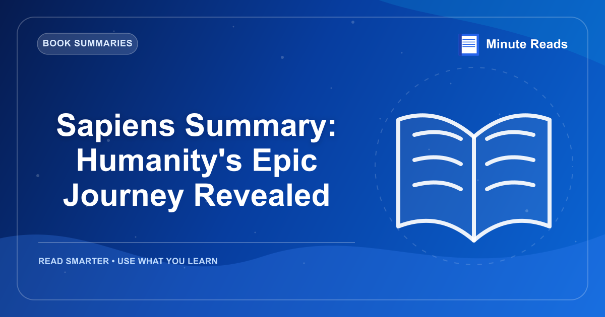 Sapiens Summary: Humanity's Epic Journey Revealed — MinuteReads blog thumbnail