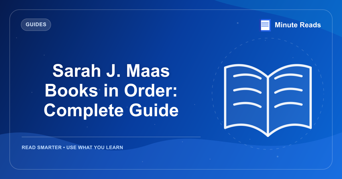 Sarah J. Maas Books in Order: Complete Guide — MinuteReads blog thumbnail