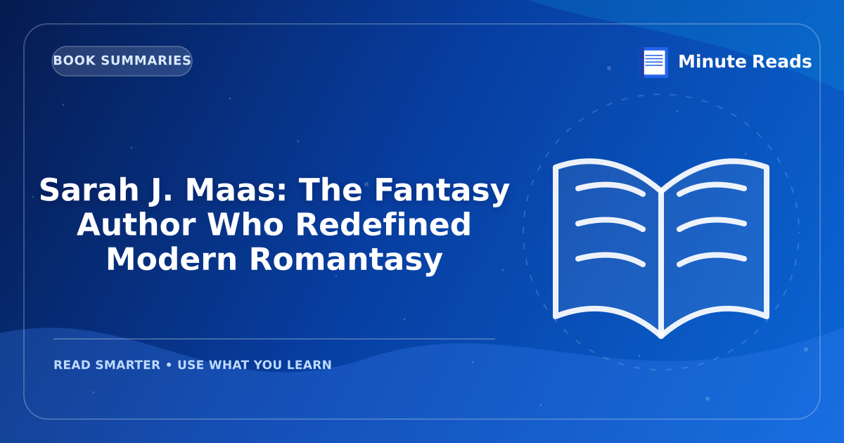 Sarah J. Maas: The Fantasy Author Who Redefined Modern Romantasy — MinuteReads blog thumbnail