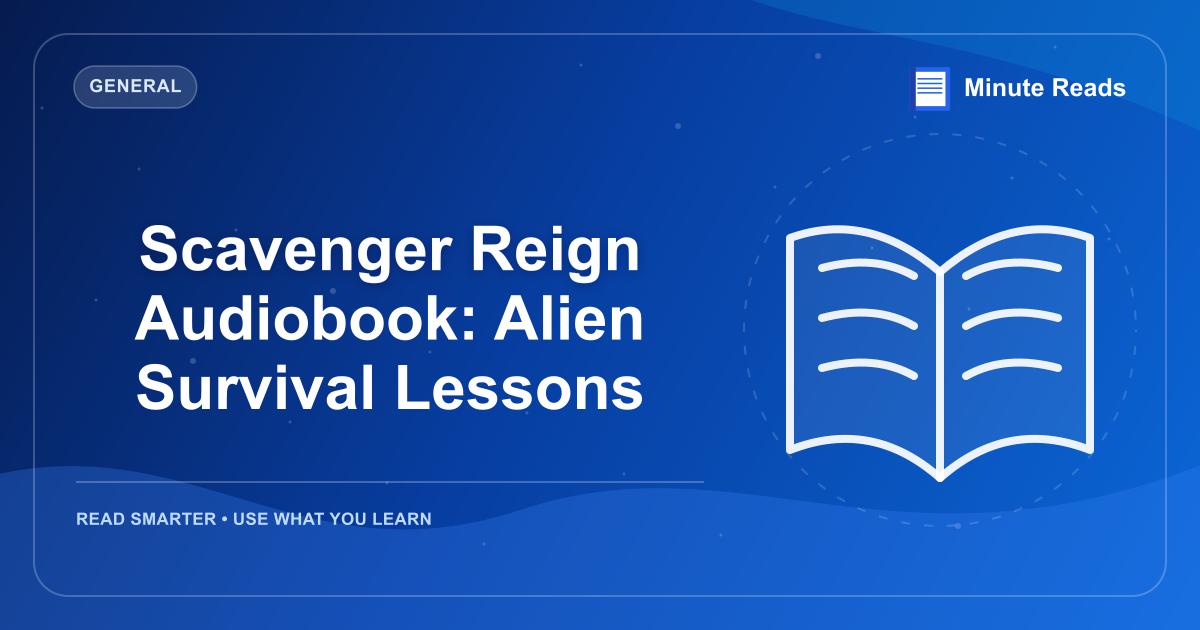 Scavenger Reign Audiobook: Alien Survival Lessons — MinuteReads blog thumbnail
