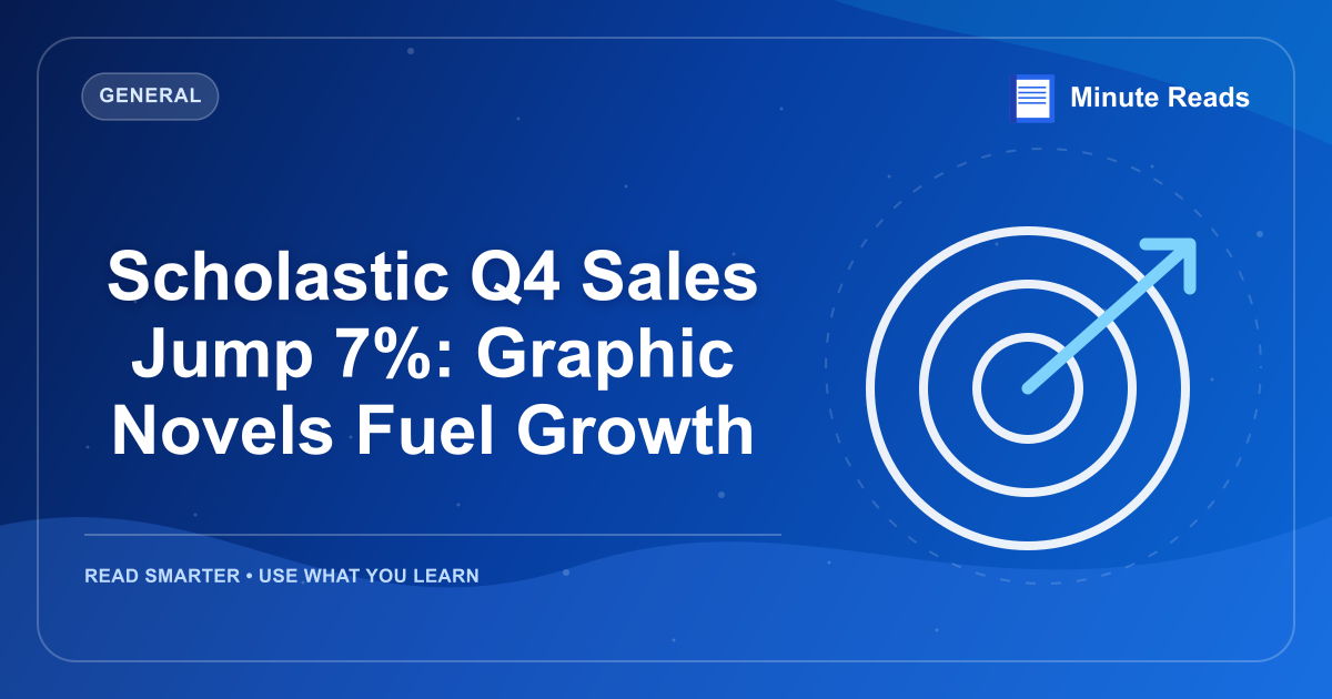 Scholastic Q4 Sales Jump 7%: Graphic Novels Fuel Growth — MinuteReads blog thumbnail