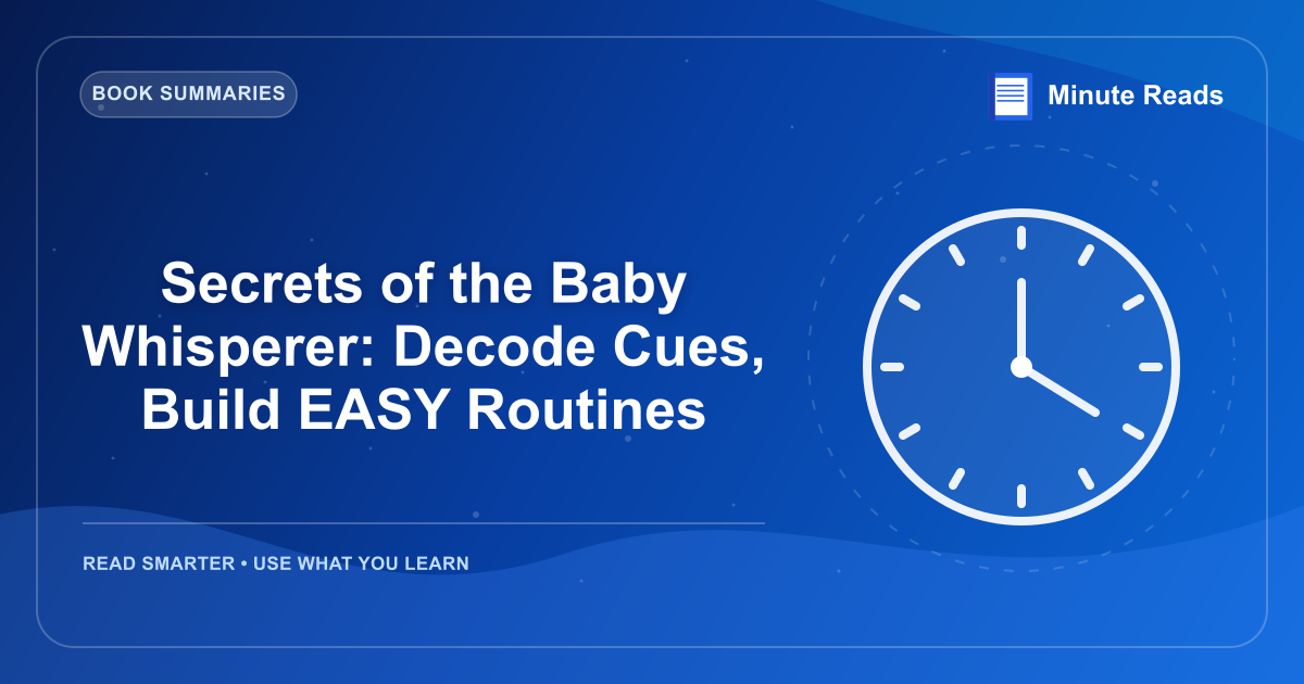 Secrets of the Baby Whisperer: Decode Cues, Build EASY Routines — MinuteReads blog thumbnail