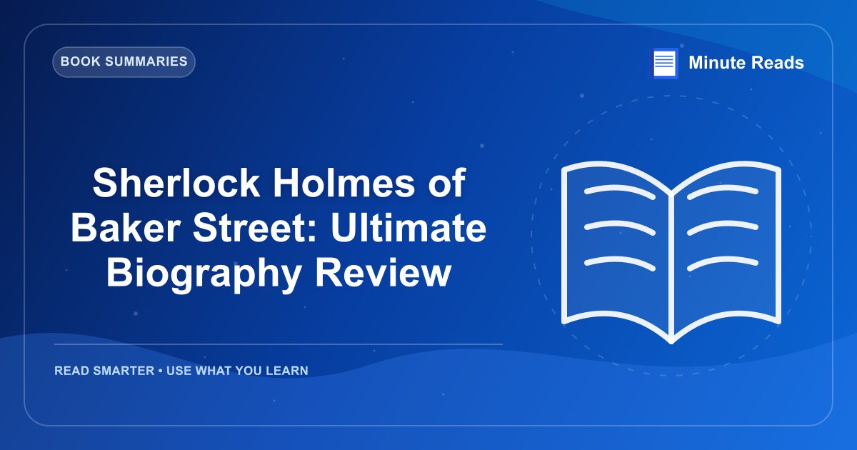 Sherlock Holmes of Baker Street: Ultimate Biography Review — MinuteReads blog thumbnail