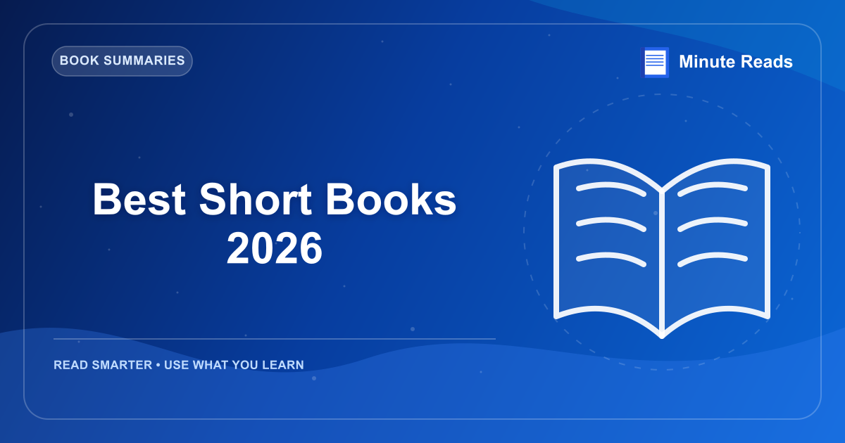 Best Short Books 2026 — MinuteReads blog thumbnail