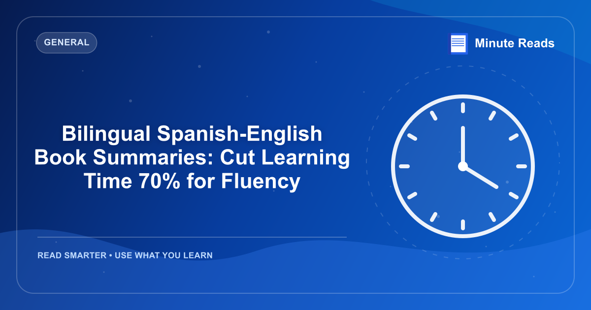 Bilingual Spanish-English Book Summaries: Cut Learning Time 70% for Fluency — MinuteReads blog thumbnail