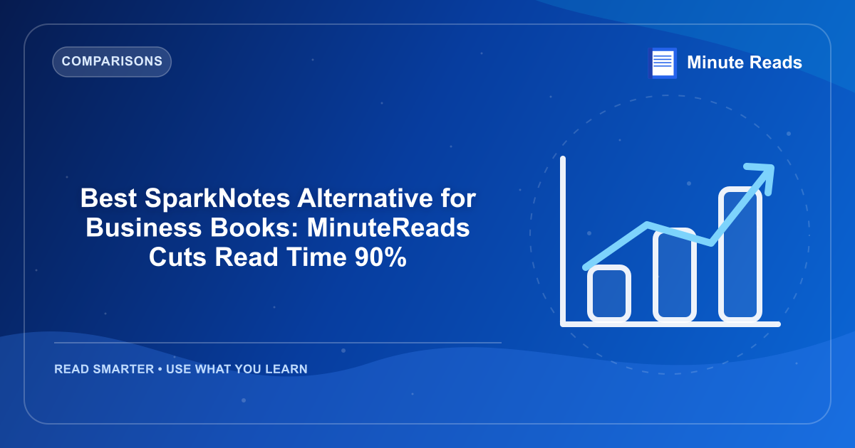 Best SparkNotes Alternative for Business Books: MinuteReads Cuts Read Time 90% — MinuteReads blog thumbnail