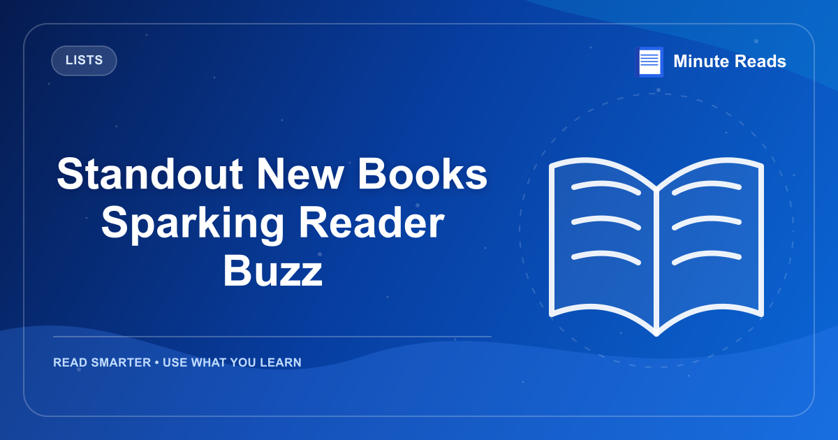 Standout New Books Sparking Reader Buzz — MinuteReads blog thumbnail