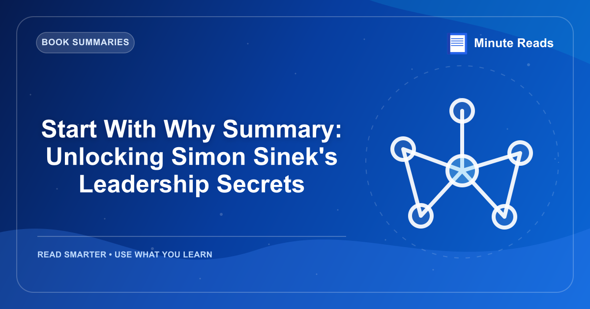 Start With Why Summary: Unlocking Simon Sinek's Leadership Secrets — MinuteReads blog thumbnail