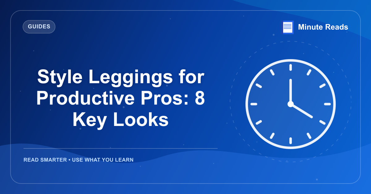 Style Leggings for Productive Pros: 8 Key Looks — MinuteReads blog thumbnail