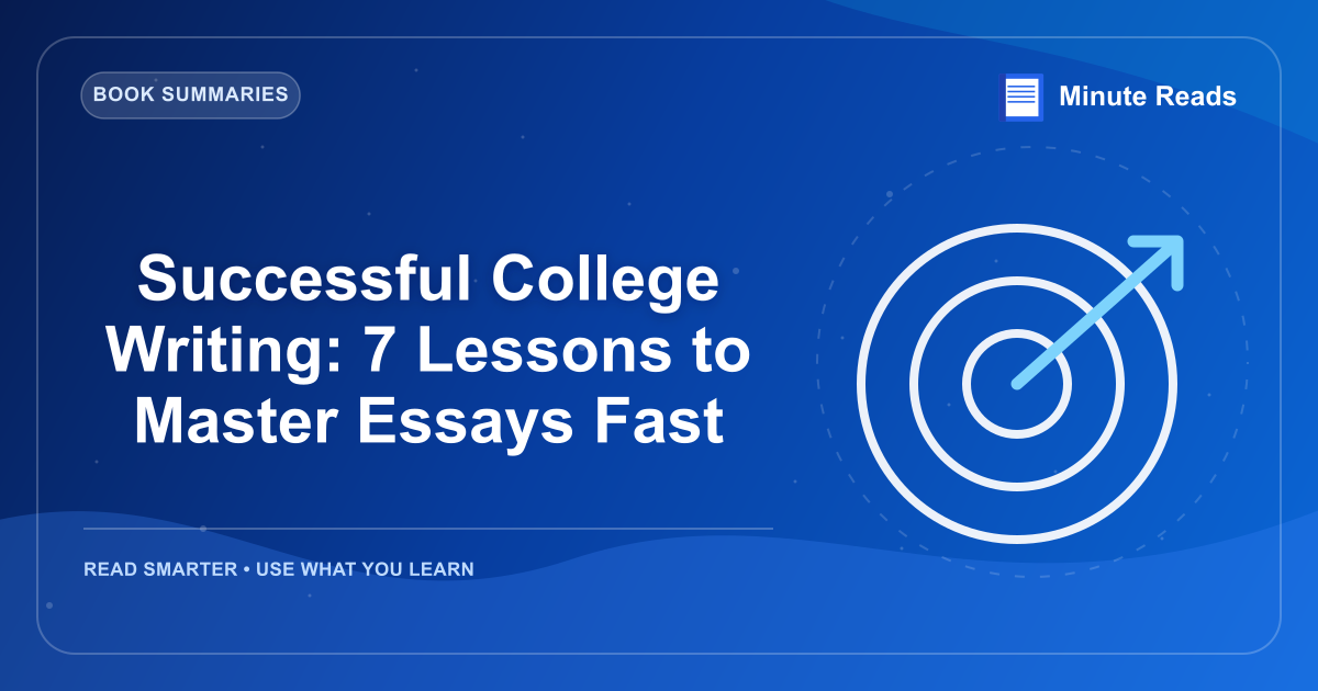 Successful College Writing: 7 Lessons to Master Essays Fast — MinuteReads blog thumbnail
