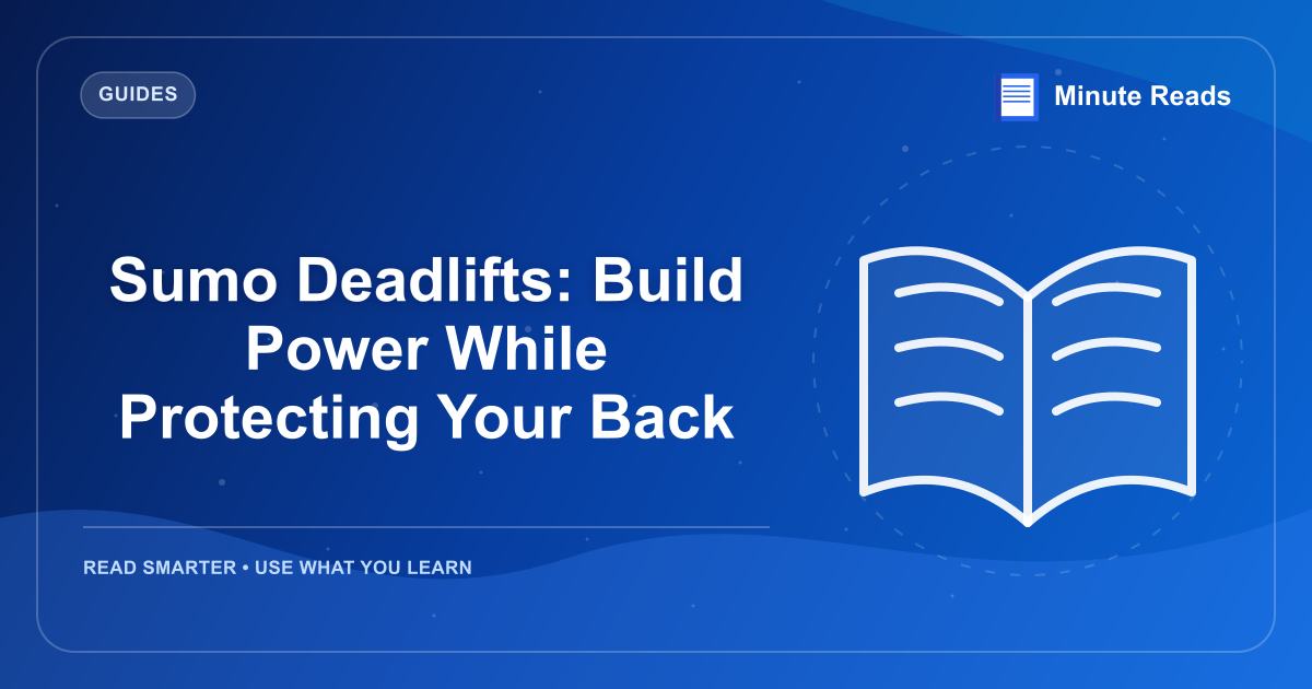 Sumo Deadlifts: Build Power While Protecting Your Back — MinuteReads blog thumbnail