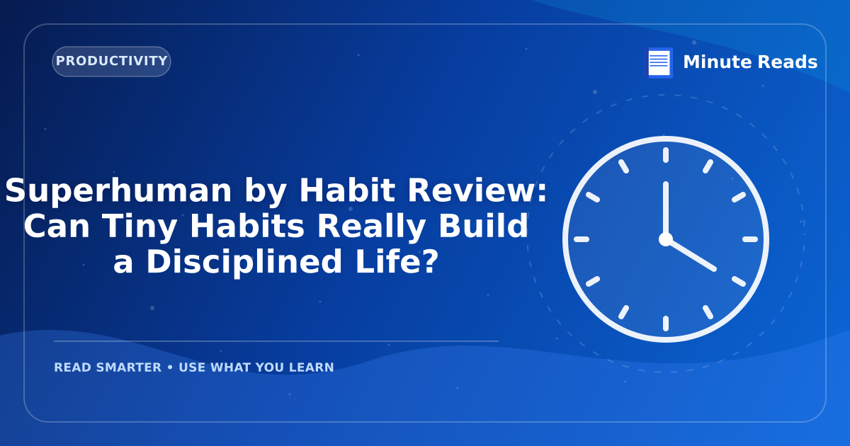 Superhuman by Habit Review: Can Tiny Habits Really Build a Disciplined Life? — MinuteReads blog thumbnail