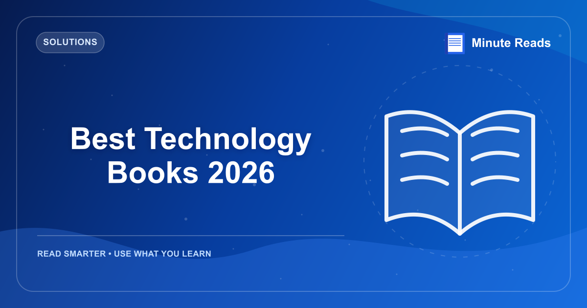 Best Technology Books 2026 — MinuteReads blog thumbnail