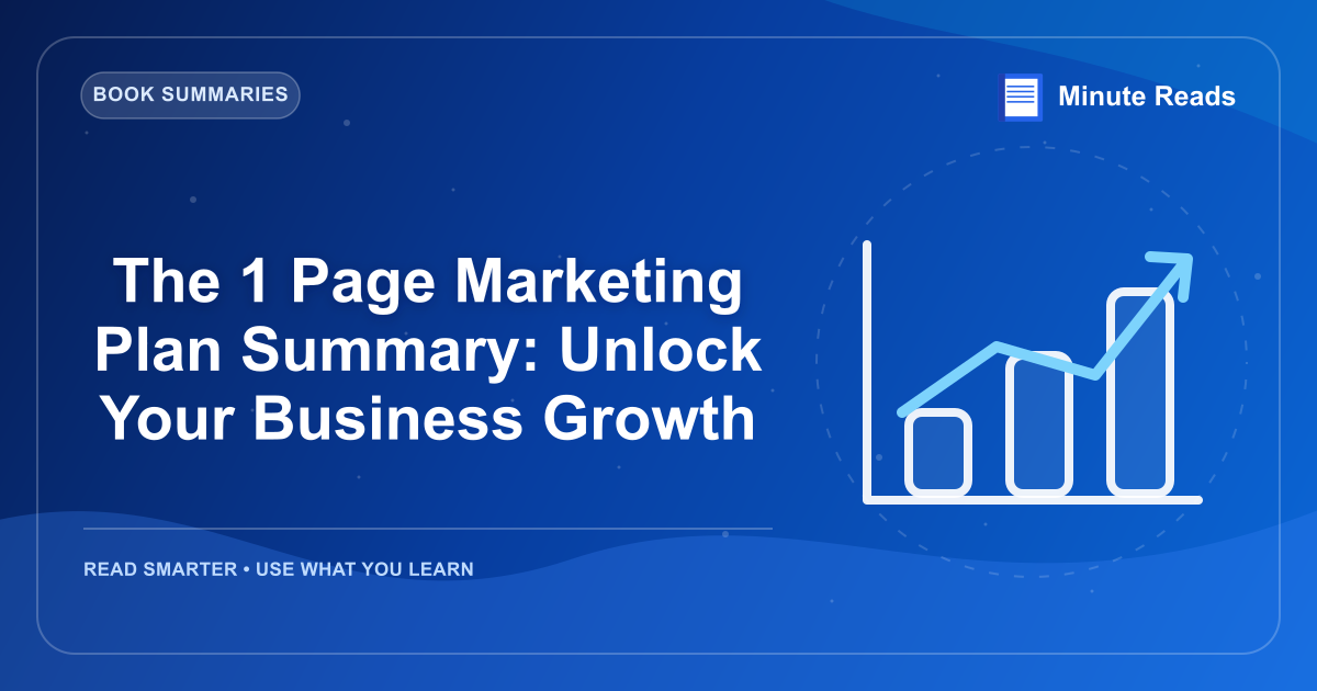 The 1 Page Marketing Plan Summary: Unlock Your Business Growth — MinuteReads blog thumbnail