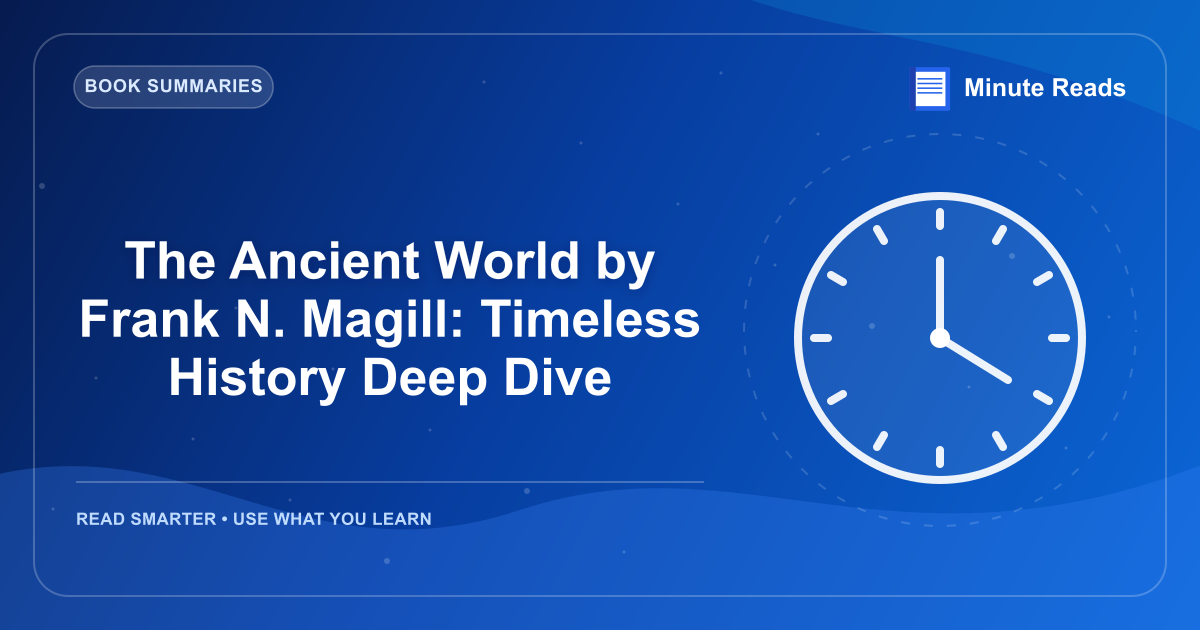 The Ancient World by Frank N. Magill: Timeless History Deep Dive — MinuteReads blog thumbnail