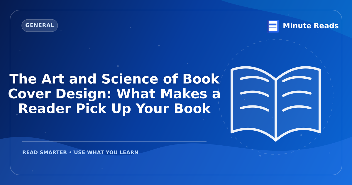 The Art and Science of Book Cover Design: What Makes a Reader Pick Up Your Book — MinuteReads blog thumbnail