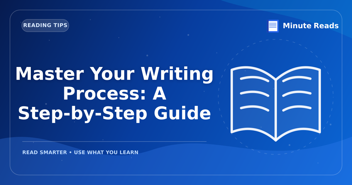 Master Your Writing Process: A Step-by-Step Guide — MinuteReads blog thumbnail
