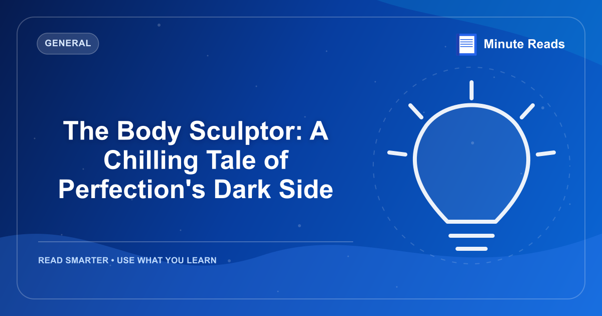 The Body Sculptor: A Chilling Tale of Perfection's Dark Side — MinuteReads blog thumbnail