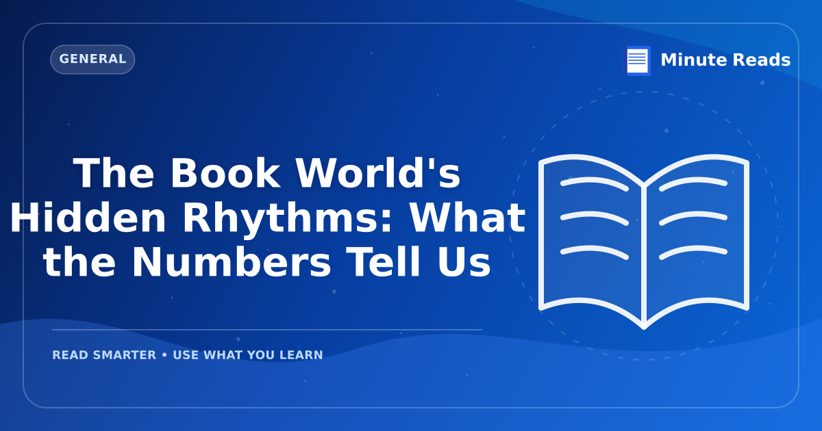 The Book World's Hidden Rhythms: What the Numbers Tell Us — MinuteReads blog thumbnail