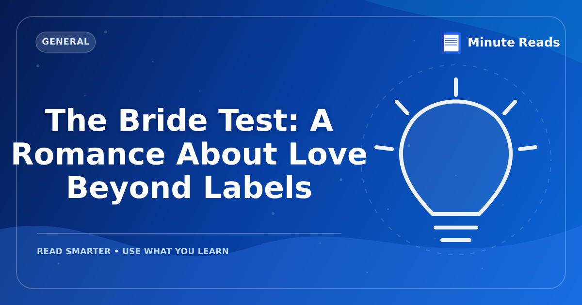 The Bride Test: A Romance About Love Beyond Labels — MinuteReads blog thumbnail
