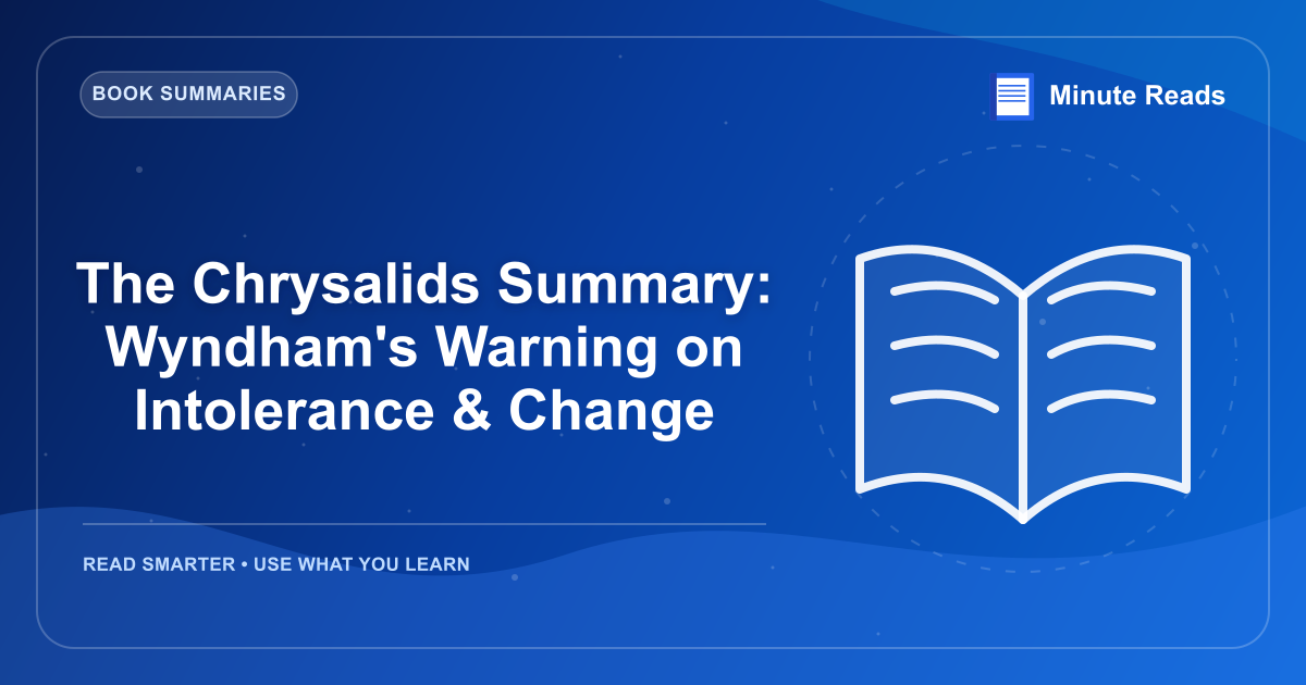 The Chrysalids Summary: Wyndham's Warning on Intolerance & Change — MinuteReads blog thumbnail