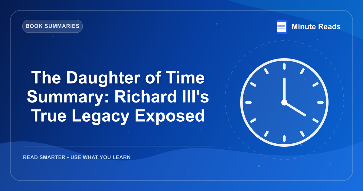 The Daughter of Time Summary: Richard III's True Legacy Exposed — MinuteReads blog thumbnail