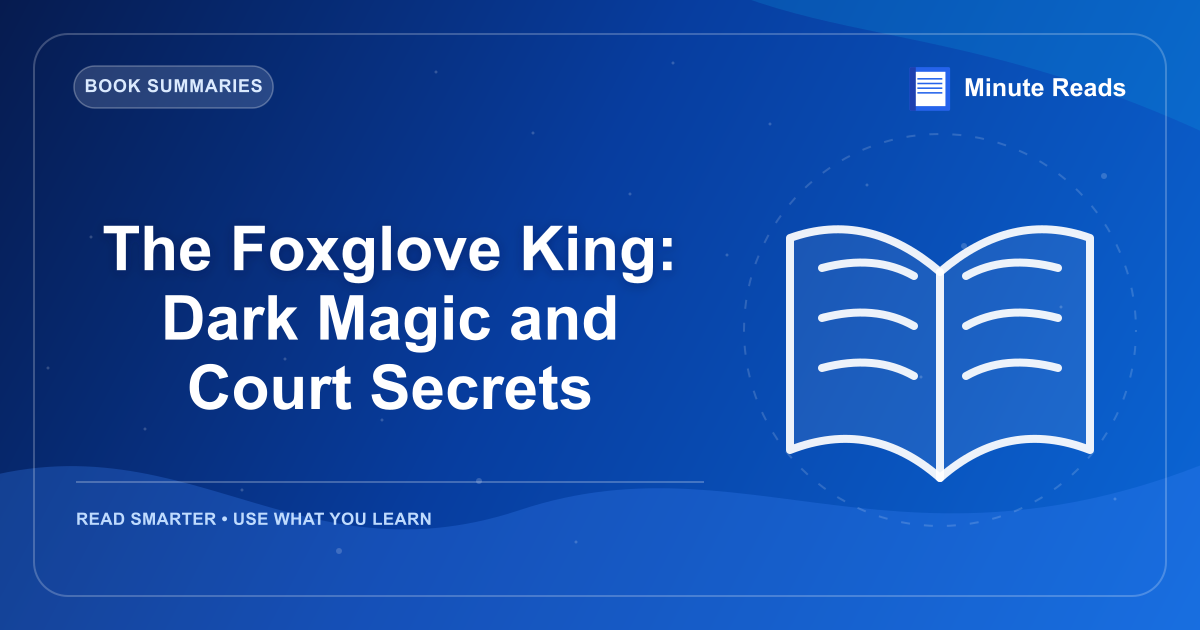 The Foxglove King: Dark Magic and Court Secrets — MinuteReads blog thumbnail