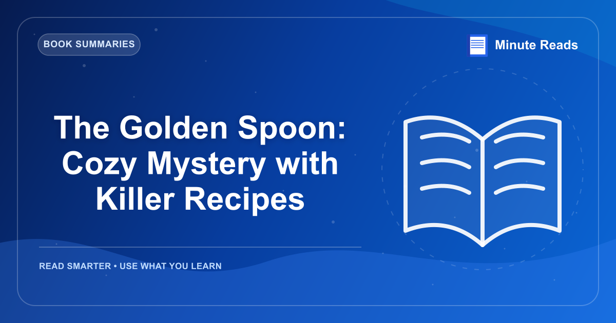 The Golden Spoon: Cozy Mystery with Killer Recipes — MinuteReads blog thumbnail