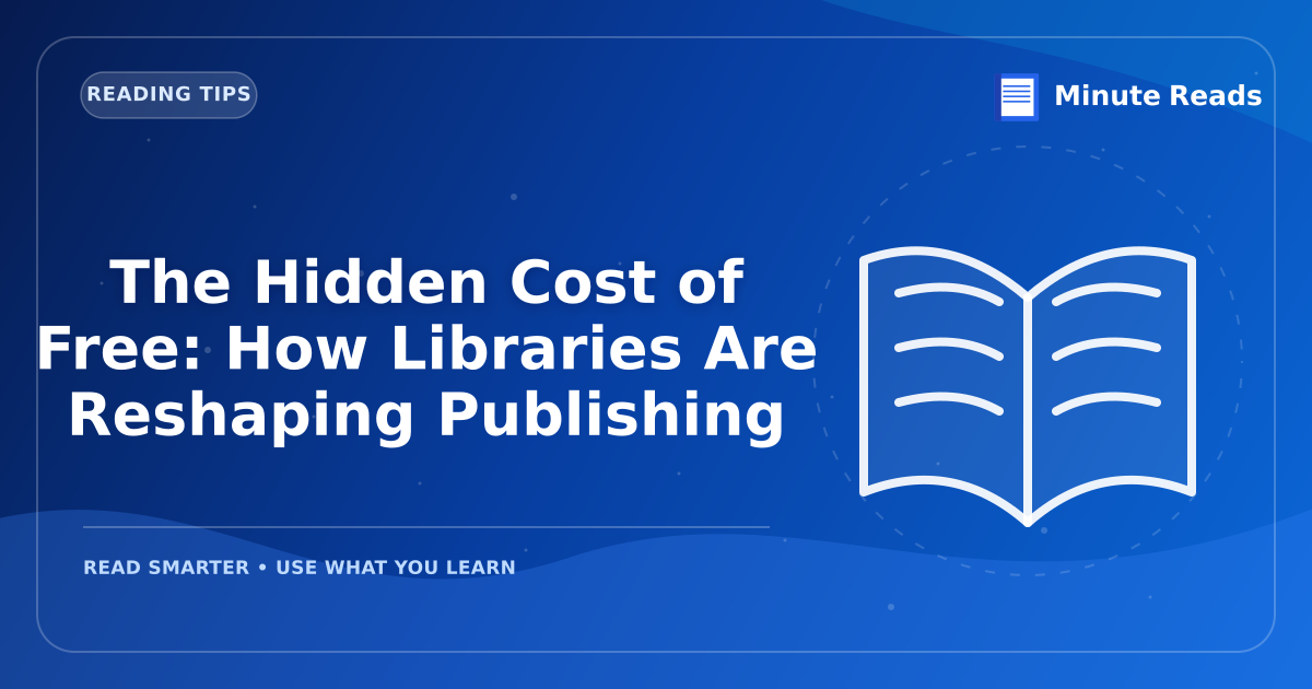 The Hidden Cost of Free: How Libraries Are Reshaping Publishing — MinuteReads blog thumbnail