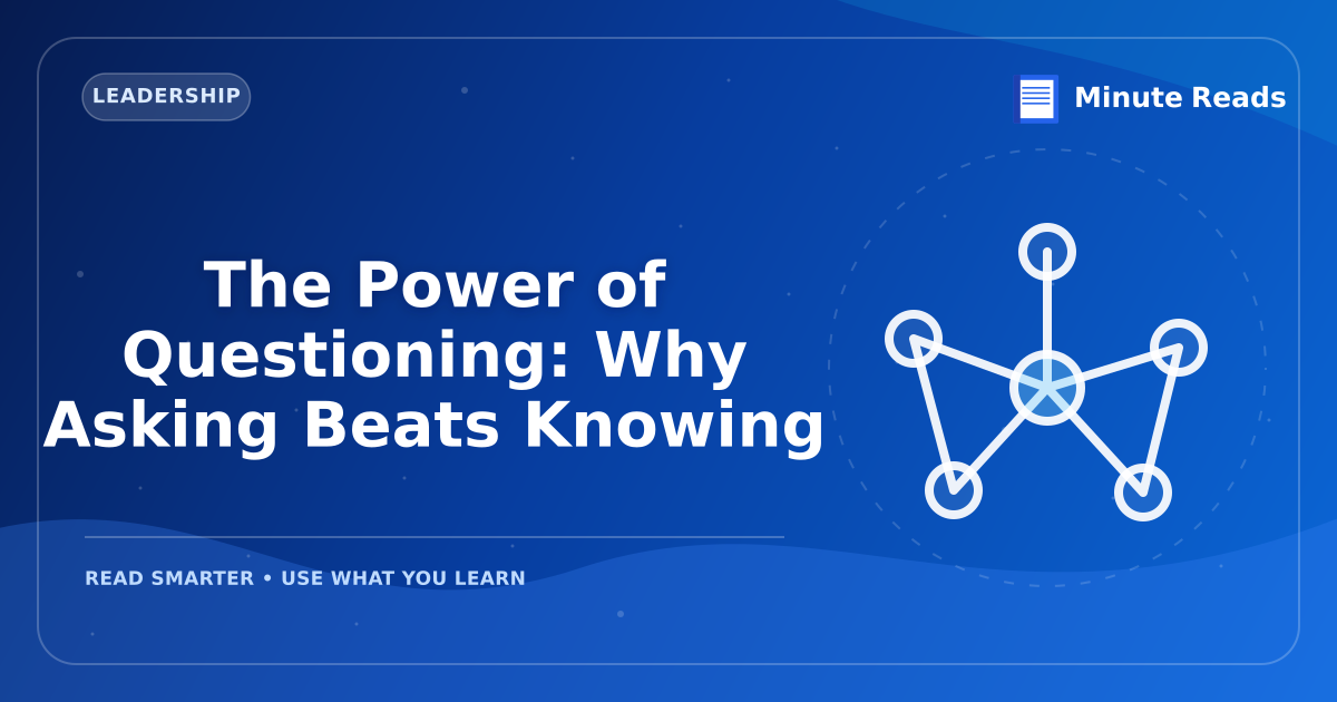The Power of Questioning: Why Asking Beats Knowing — MinuteReads blog thumbnail