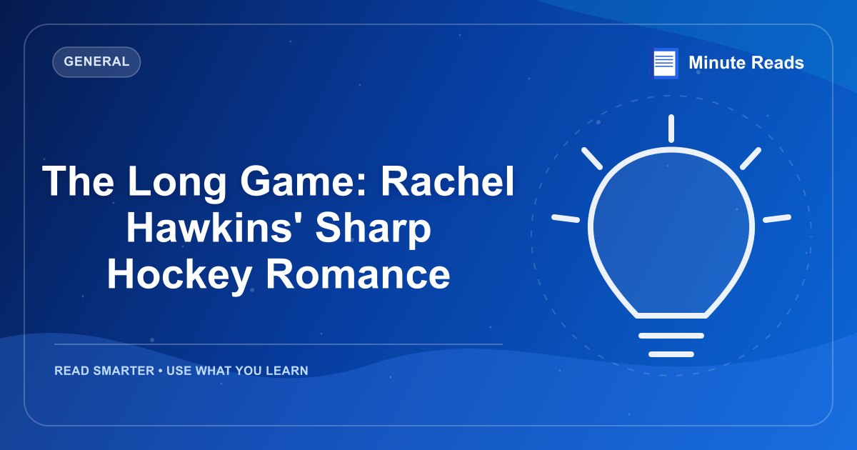 The Long Game: Rachel Hawkins' Sharp Hockey Romance — MinuteReads blog thumbnail