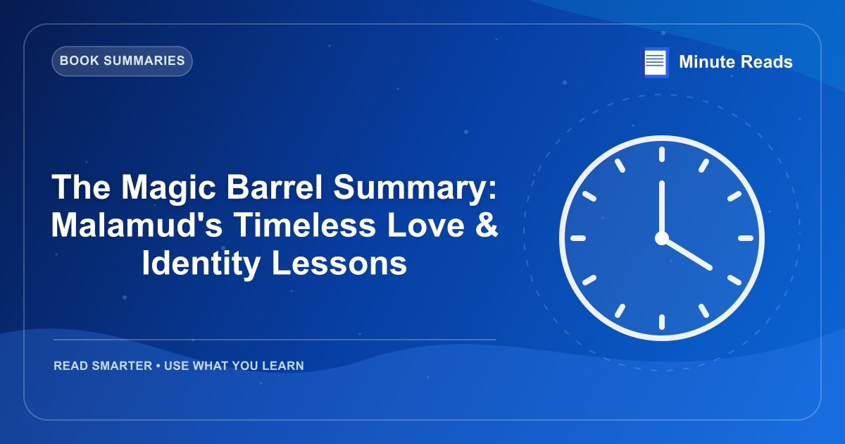 The Magic Barrel Summary: Malamud's Timeless Love & Identity Lessons — MinuteReads blog thumbnail