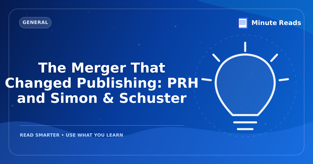 The Merger That Changed Publishing: PRH and Simon & Schuster — MinuteReads blog thumbnail