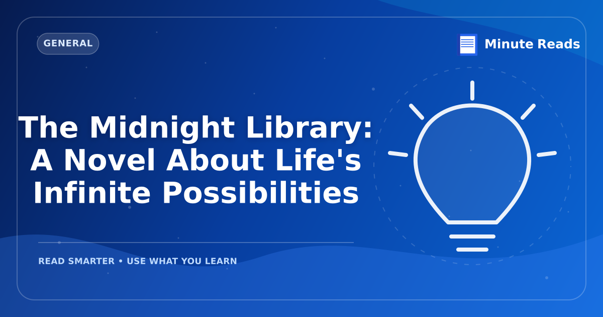 The Midnight Library: A Novel About Life's Infinite Possibilities — MinuteReads blog thumbnail
