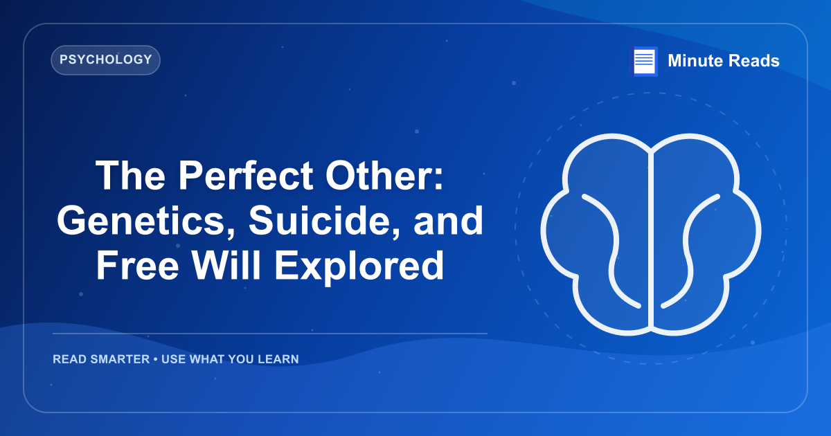 The Perfect Other: Genetics, Suicide, and Free Will Explored — MinuteReads blog thumbnail