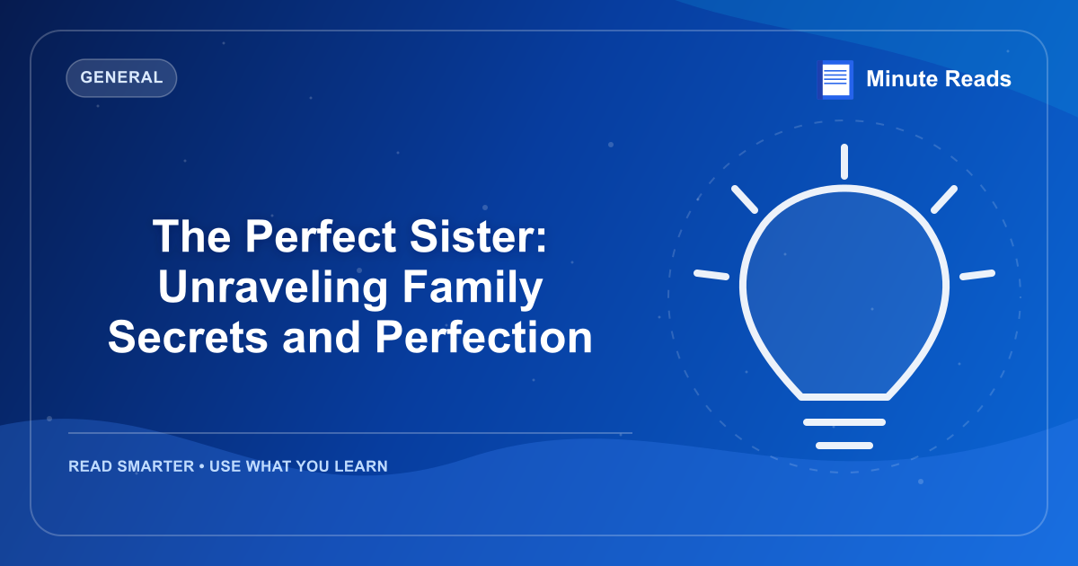 The Perfect Sister: Unraveling Family Secrets and Perfection — MinuteReads blog thumbnail