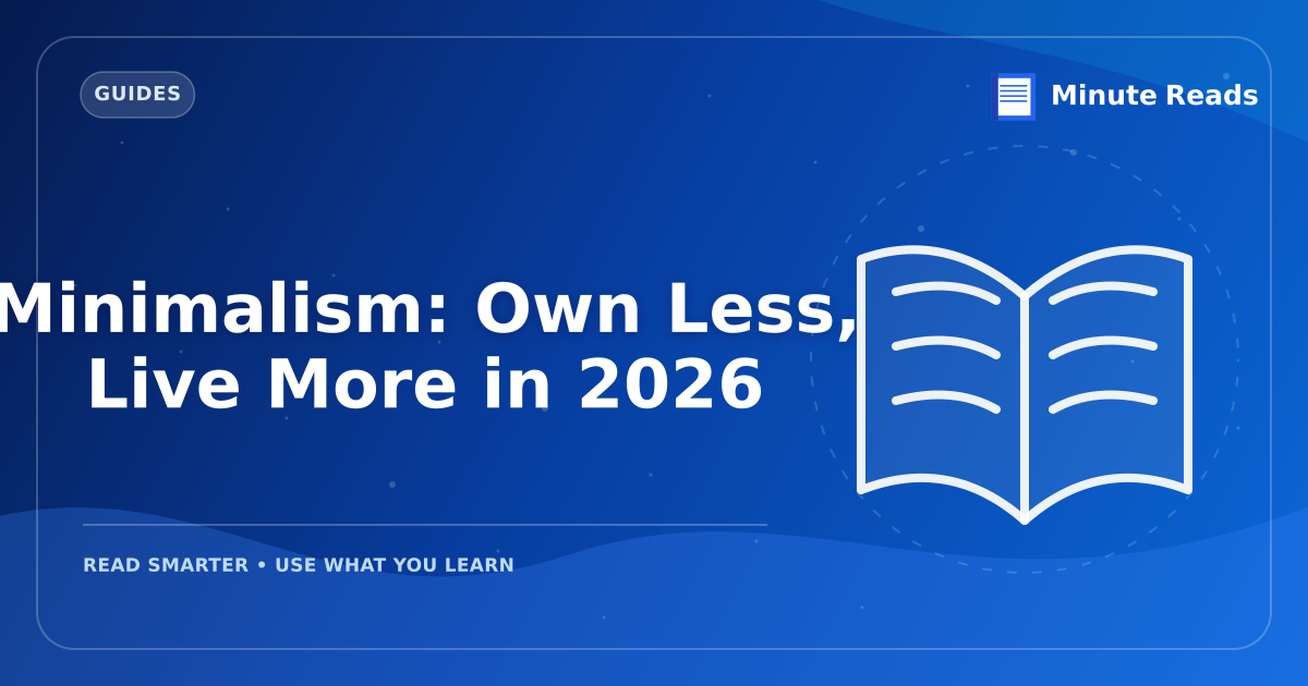 Minimalism: Own Less, Live More in 2027 — MinuteReads blog thumbnail