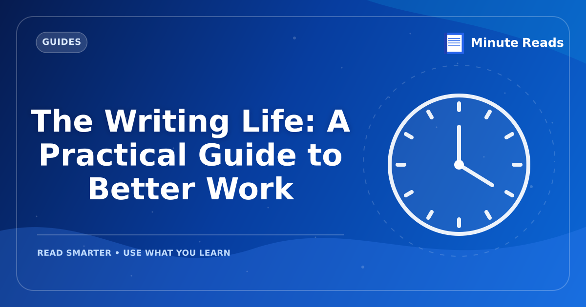 The Writing Life: A Practical Guide to Better Work — MinuteReads blog thumbnail