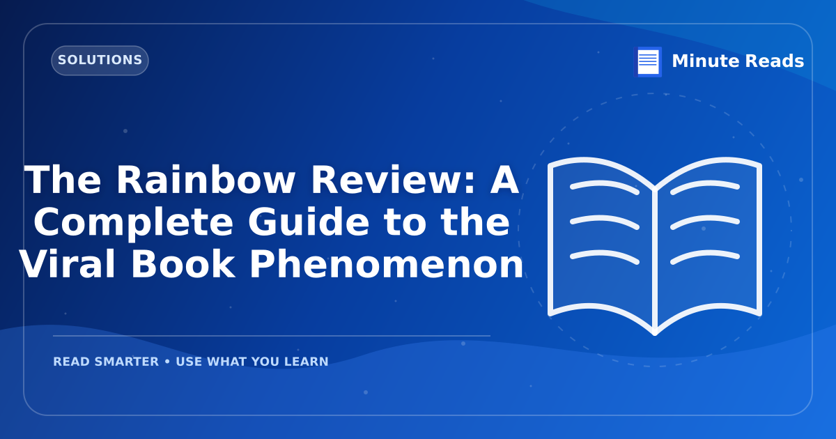 The Rainbow Review: A Complete Guide to the Viral Book Phenomenon — MinuteReads blog thumbnail