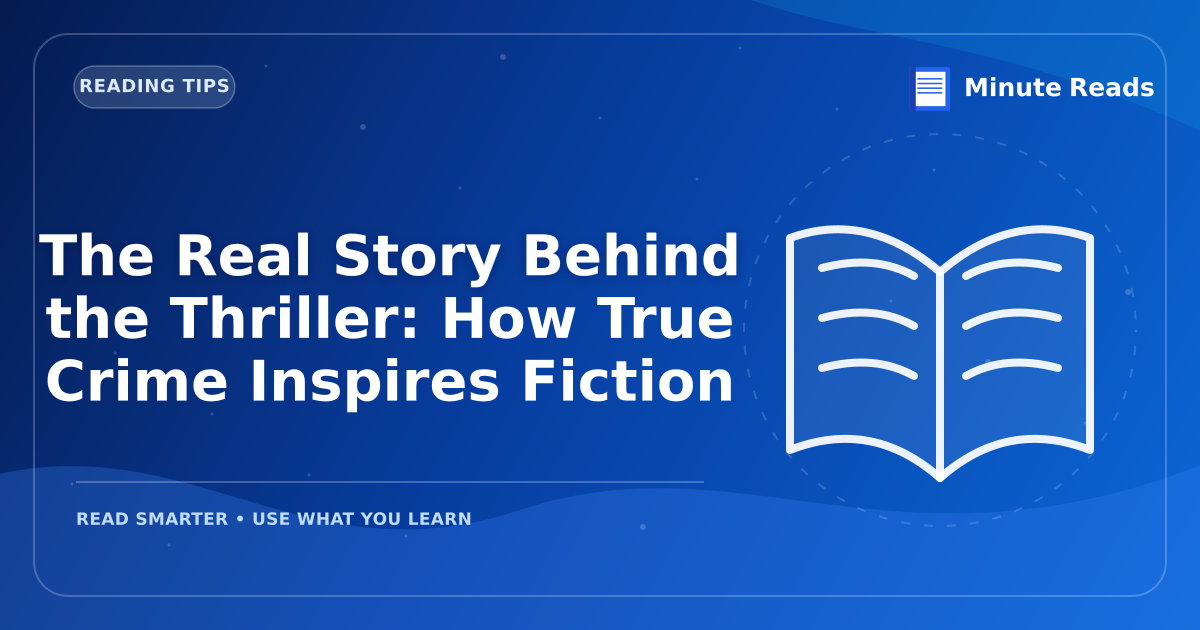 The Real Story Behind the Thriller: How True Crime Inspires Fiction — MinuteReads blog thumbnail