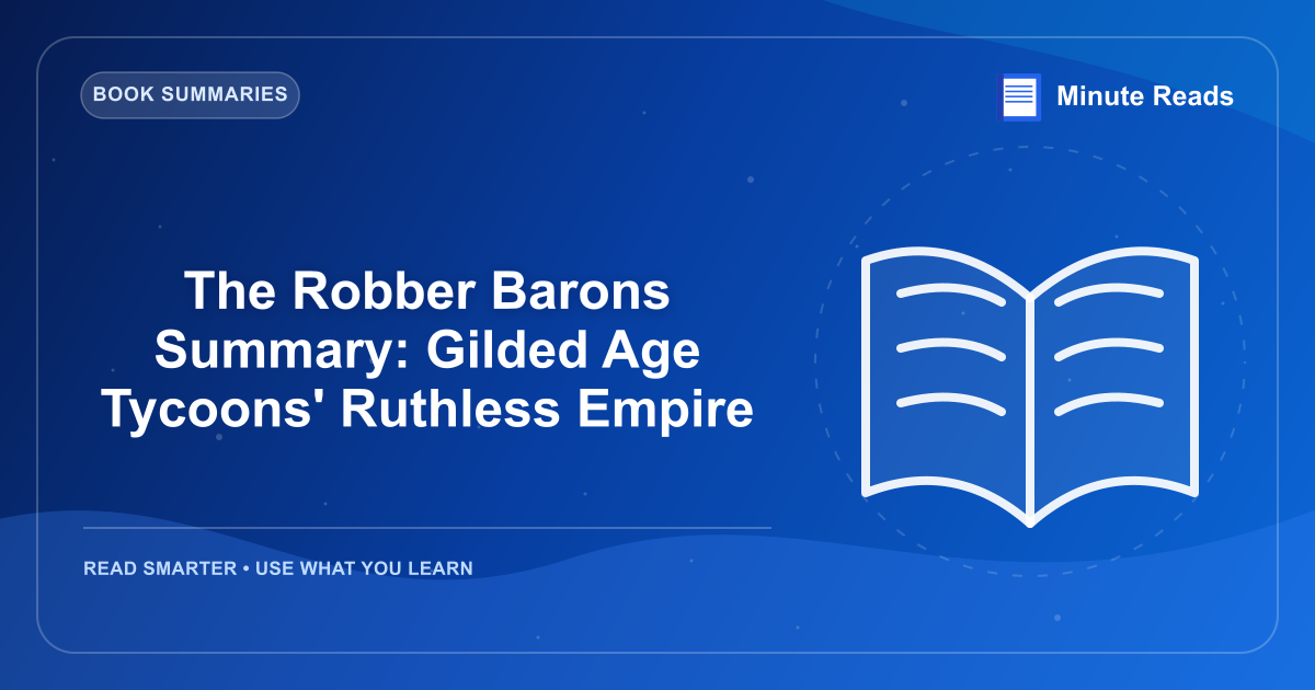 The Robber Barons Summary: Gilded Age Tycoons' Ruthless Empire — MinuteReads blog thumbnail