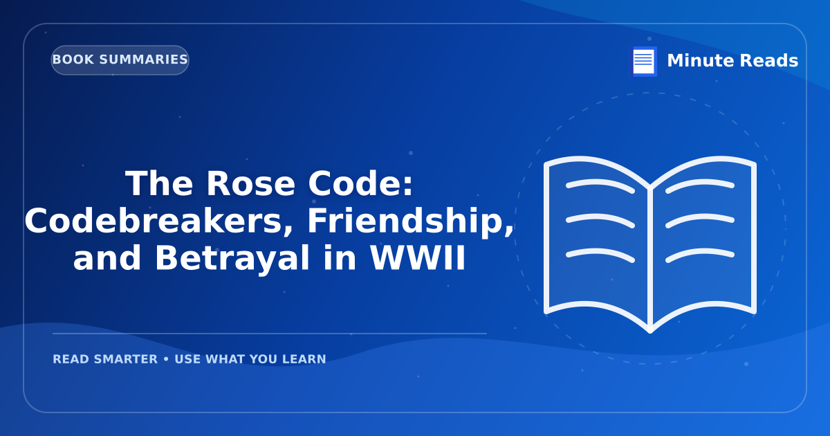 The Rose Code: Codebreakers, Friendship, and Betrayal in WWII — MinuteReads blog thumbnail