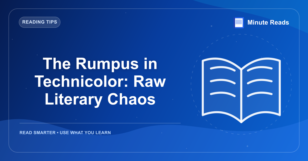 The Rumpus in Technicolor: Raw Literary Chaos — MinuteReads blog thumbnail