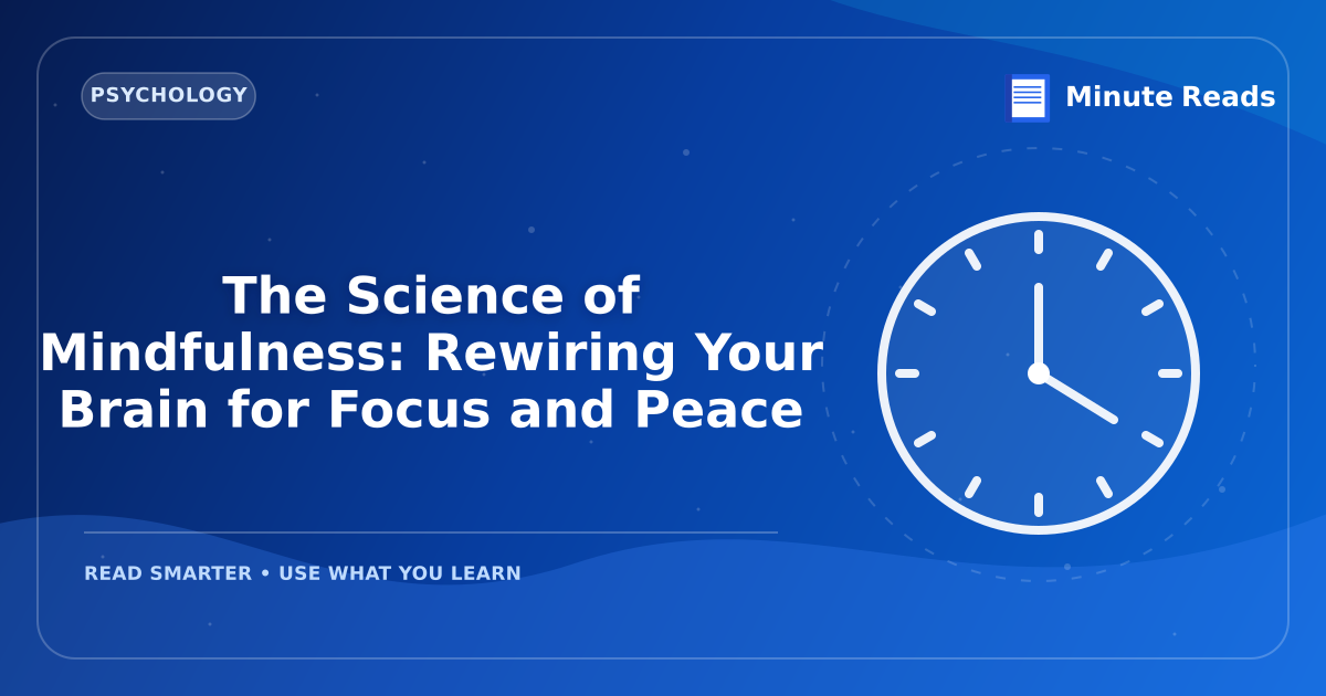 The Science of Mindfulness: Rewiring Your Brain for Focus and Peace — MinuteReads blog thumbnail